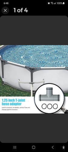 For Intex 1.25Inch Swimming Pool Pump Replacement Hose Adapter T-Joint ...