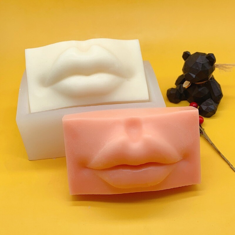 3D Rectangle Lips Silicone Mold for Making Handmade Soap Molds Resin ...