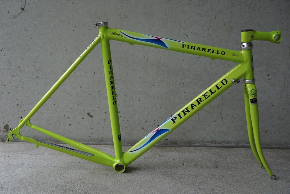VGC 1997 Pinarello Paris Acid Green Dario Pegoretti 51cm / 53cm | eBay