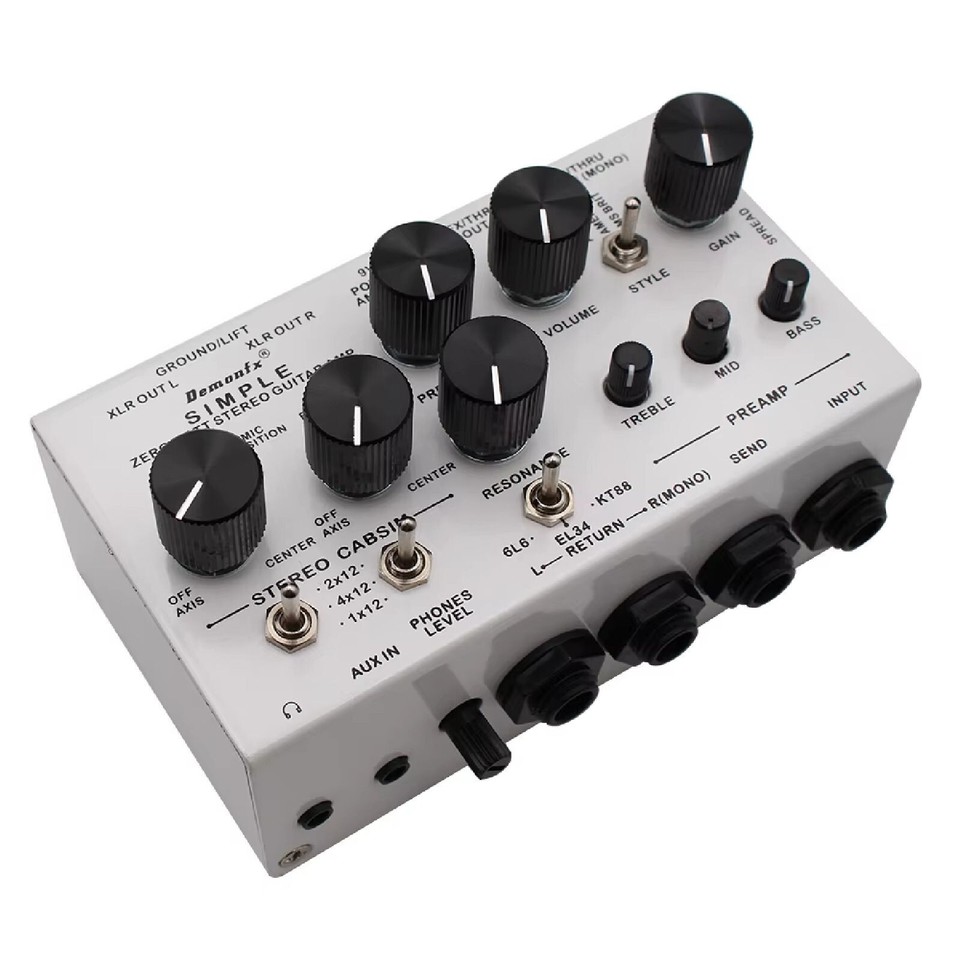 Demonfx SIMPLE DI Box Guitar Pedal Preamp Simulator,Power Amp ...