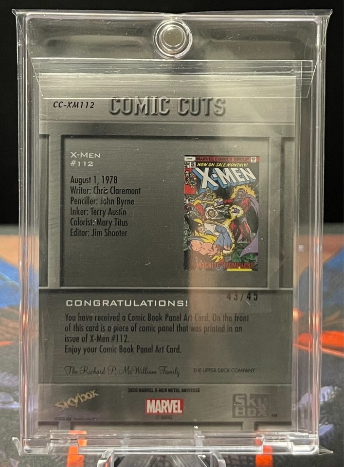 2020 Marvel Metal X-Men Comic Cuts X-Men #112 Magneto /45 #CC-XM112 | eBay