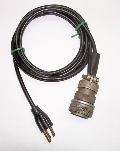 AMPHENOL MS3106A22-19S 14 pin Connector with 6ft. 110v power cord ...