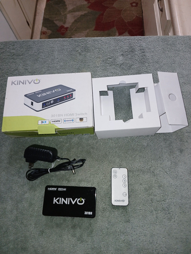 Kinivo 301BN 3 Port High Speed HDMI Switch IR Wireless Remote New in ...