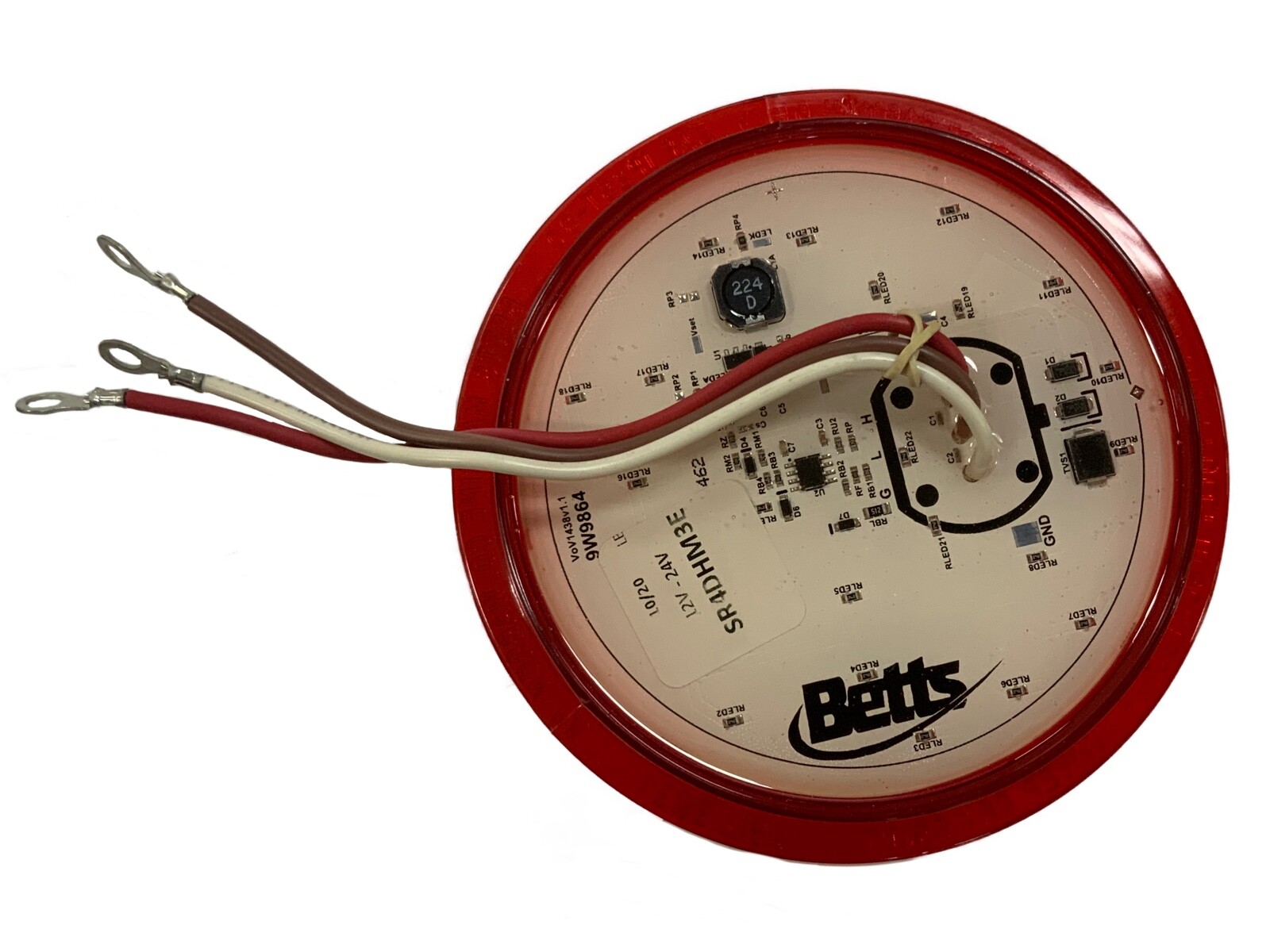 Betts 710011 SR4DHM3E 4" Red Deep LED Lens Insert (3-Eyelet) – Stop ...