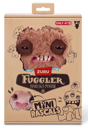 MINI RASCALS Zuru Fuggler BROWN SQUIDGE 9" Plush & 3" Baby Monster ...