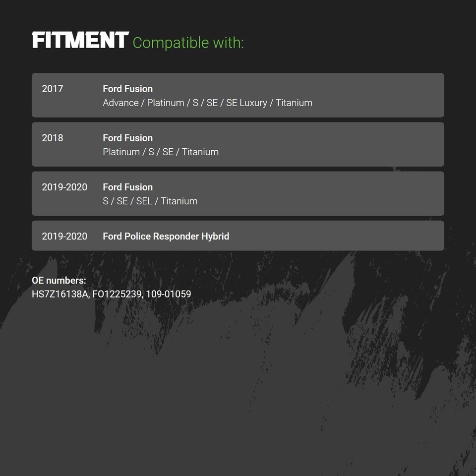 For Ford Fusion 17-20 Replacement Upper Header Panel Standard Line | eBay