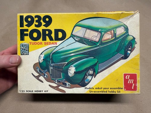 VINTAGE AMT 1939 Ford Tudor Sedan T144 ORIGINAL BOX ONLY 1/25 Kit ...