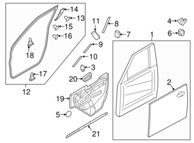 80813-1LA4A Nissan Tape-front door outside, lh 808131LA4A, New Genuine ...