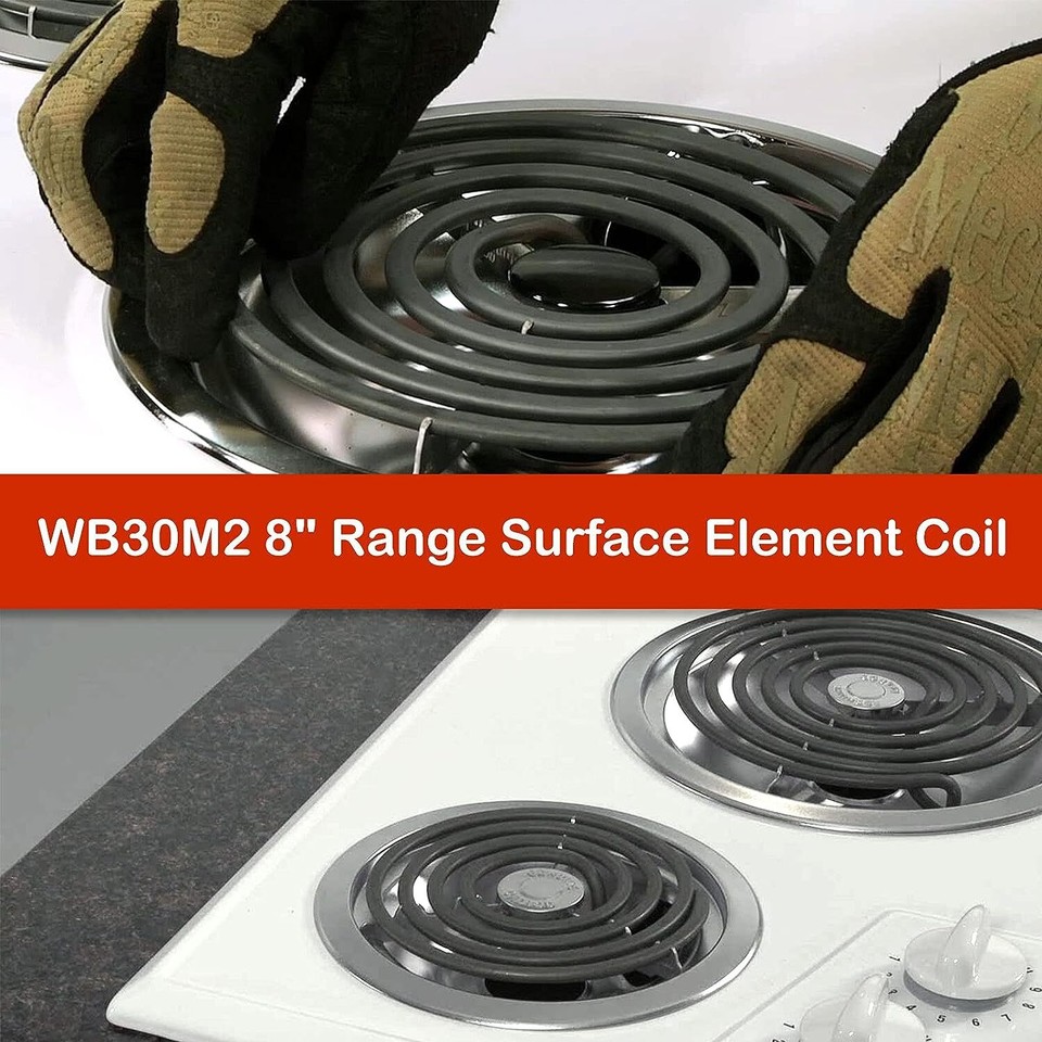WB30M2 Range 8" Large Surface Burner Element Coil Replacement Fits for ...