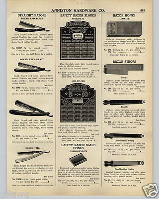 1942 PAPER AD Boker Tree Brand Red Injun Straight Razor 4 Images | eBay