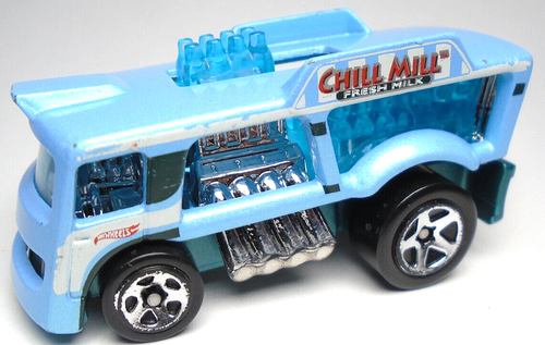 2015 HOT WHEELS CHILL MILL FRESH MILK BLUE 1:64 DIECAST 2 1/2" DAIRY ...