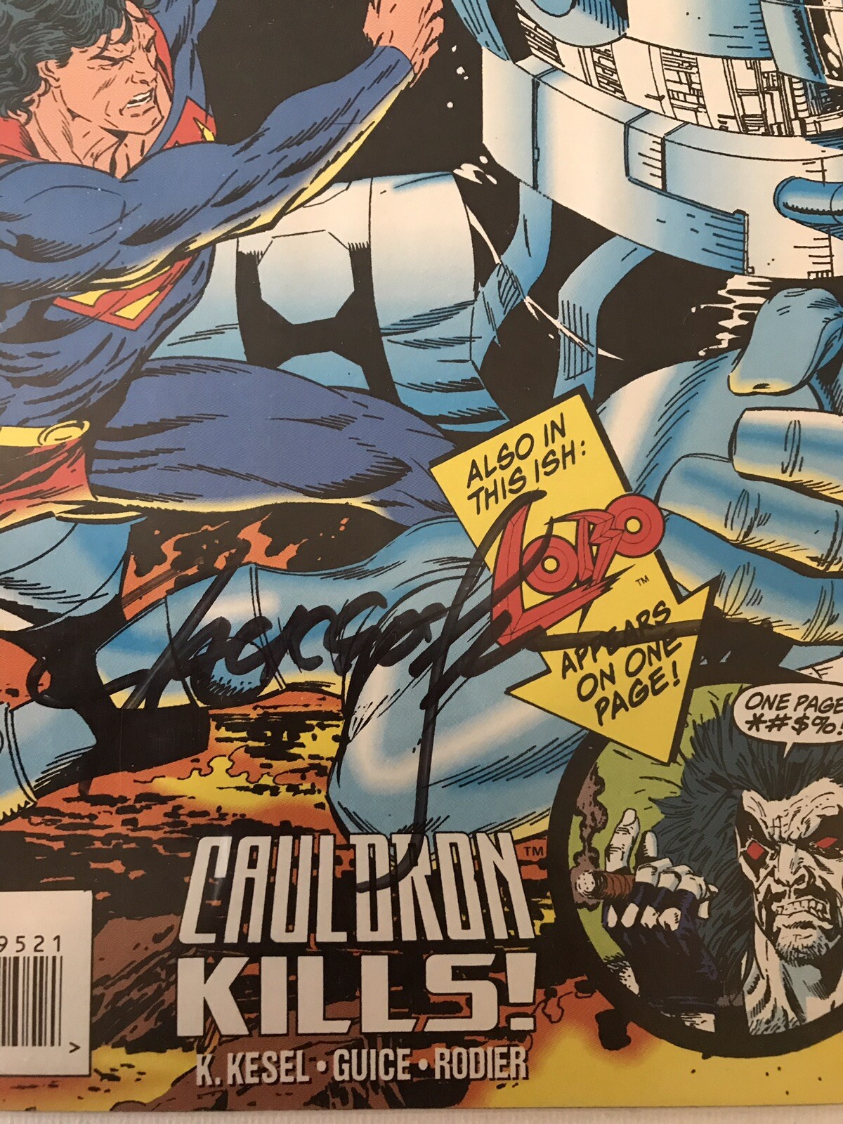Action Comics DC 695 Superman 1994 Comic Book Signed Autograph Jackson ...