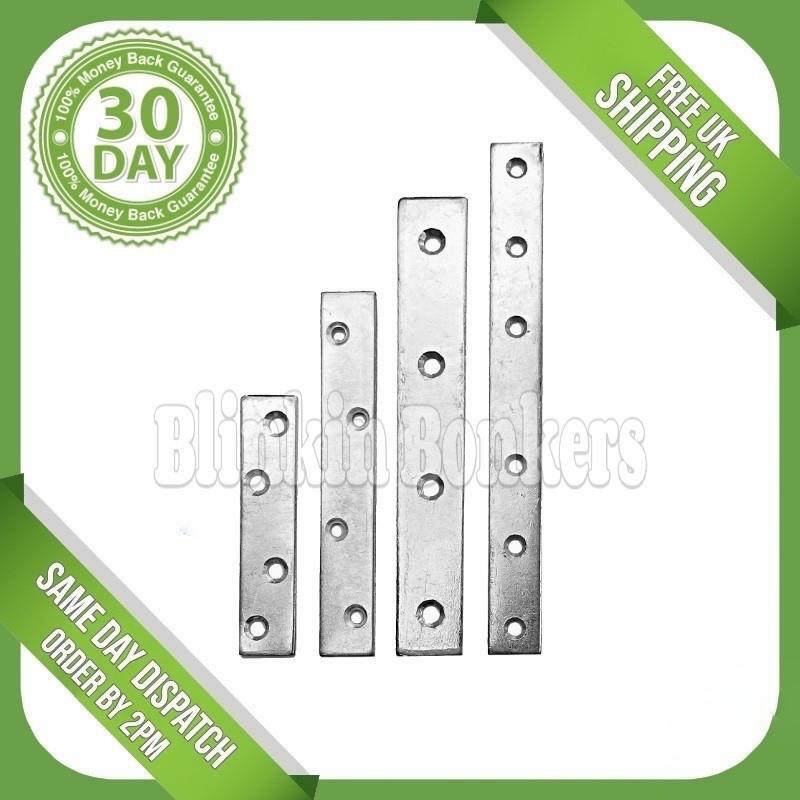 MENDING PLATES FLAT STEEL METAL FIXING BRACKET STRAIGHT REPAIR BRACES ...