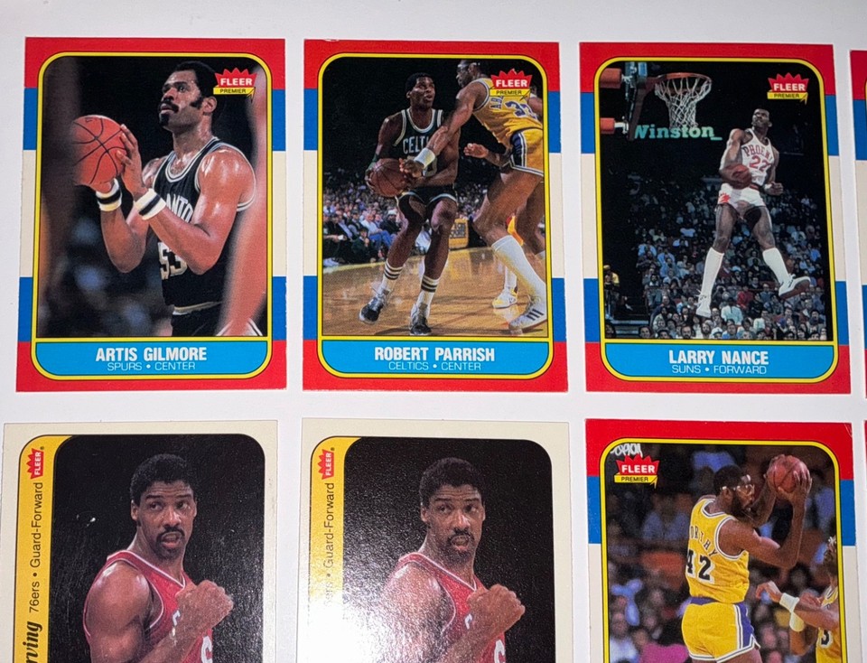 1986-87 Fleer Basketball LOT Julius Erving James Worthy McHale | eBay
