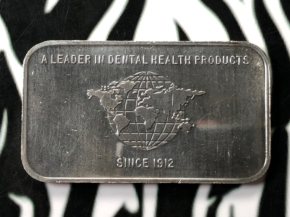 #S017 • Jelenko Dental Health Products • 1oz .999 Silver Bar | eBay