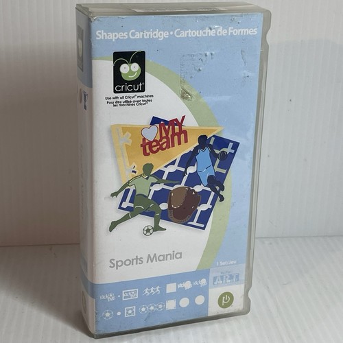 CRICUT Provo Craft My Team SPORTS MANIA Shapes Cartridge 29-0980 ...