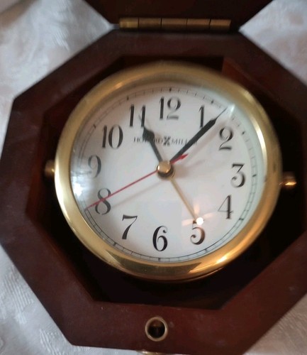 Vintage Howard Miller Captain's Case Clock Model 645-187 | eBay UK