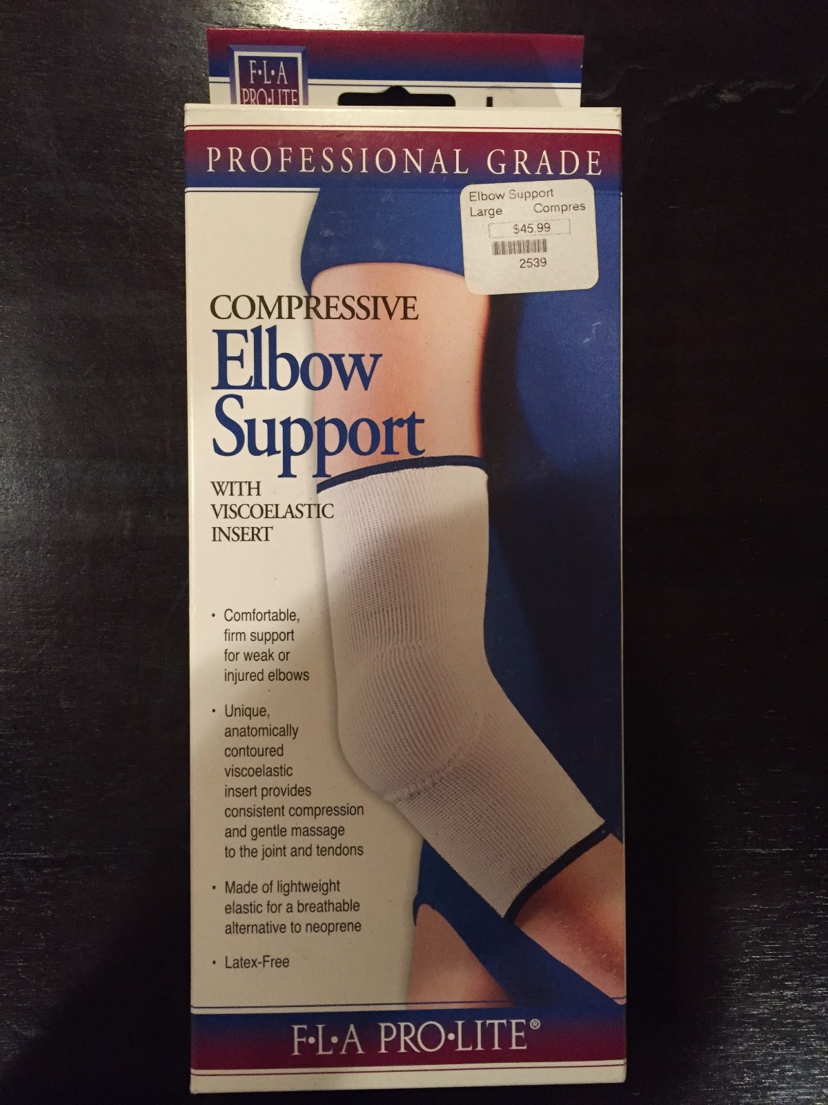 Professional Grade Compressive Elbow support W/ViscoElastic Insert | eBay