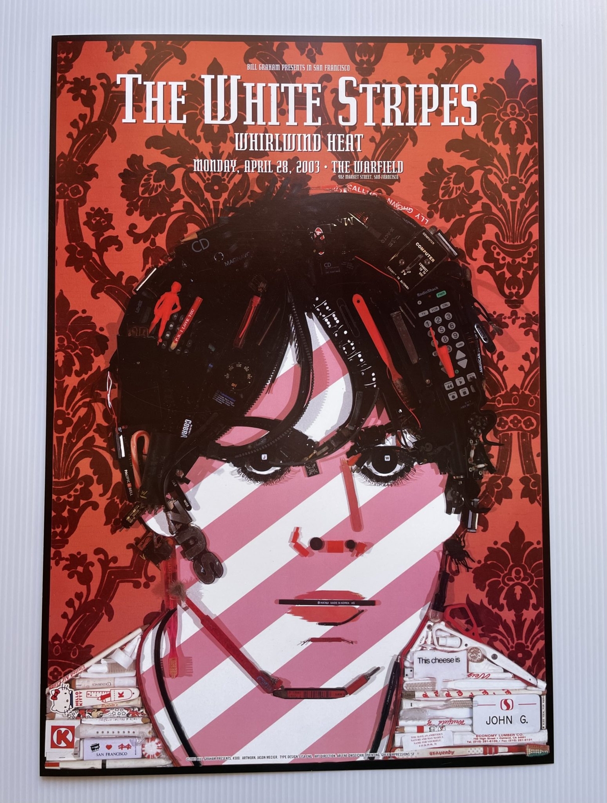 The White Stripes Concert Poster 2003 BGP-300 Warfield | eBay