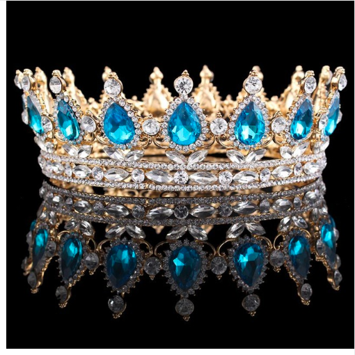 Crown King Queen Medieval Tiara Costume Accessories Wedding Dress ...