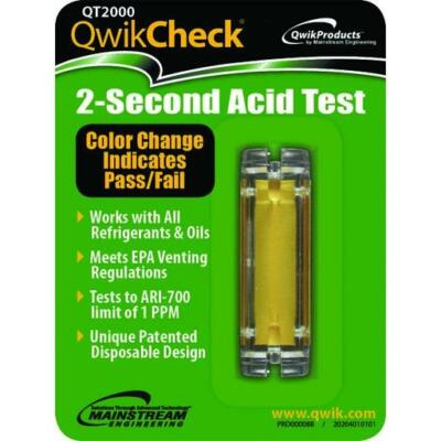 Qwikcheck Acid Test Refrigeration Machine Accessories kits QT2000 ...