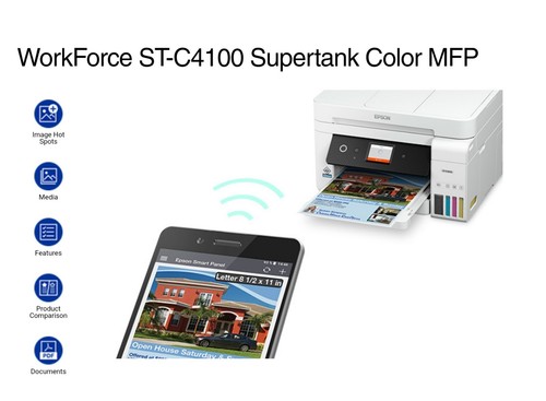 Epson WorkForce ST-C4100 Supertank Printer - Color 10343957800| eBay