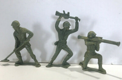 Lot of 3 Vintage Tim-Mee Toy Soldiers | eBay