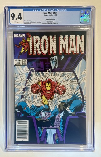 Iron Man #199 (1985) * CLASSIC IRON MAN COVER * Newsstand CGC 9.4 | eBay
