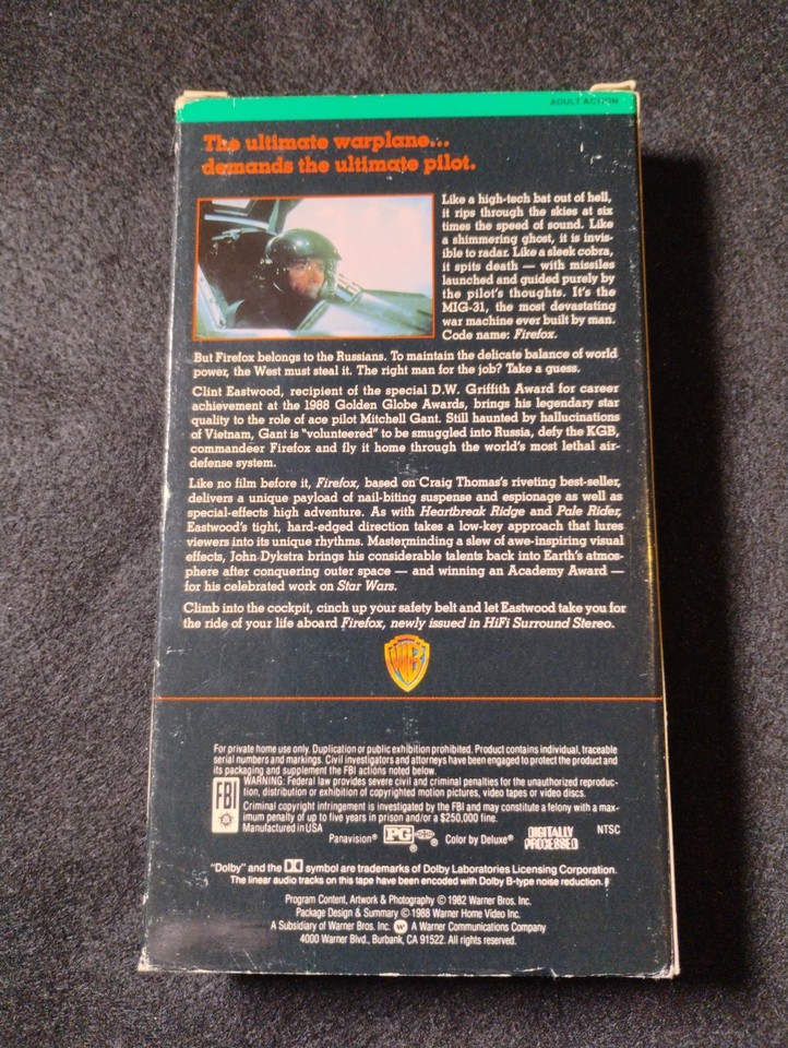 Firefox VHS, Clint Eastwood | eBay