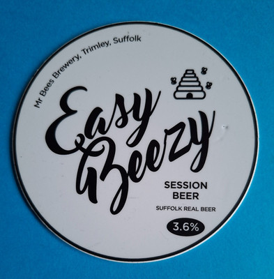 MR BEES brewery EASY BEEZY pump clip real ale beer badge front Suffolk | eBay UK