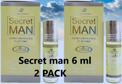 Secret Man By Al Rehab 6 ml Perfume oil No alcohol( 2 PACK)Men's ...