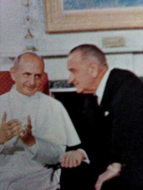 President Lyndon B Johnson and Pope photo. Pope Paul VI? | eBay
