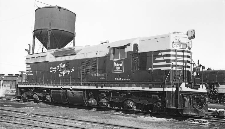 Fort Worth & Denver City Diesel Road Switcher No. 853 Railway OLD PHOTO ...