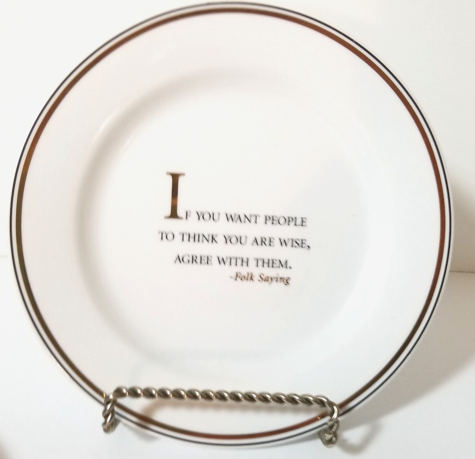 Restoration Hardware Set Of 4 Famous Quotes Dessert Salad Plates | eBay