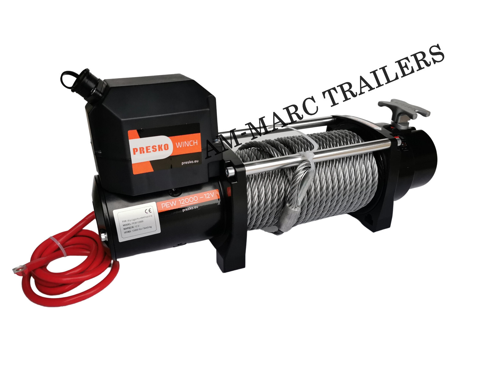 New Electric Winch 12V 12000LBS Steel Cable Recovery Truck 4x4 Offroad ...