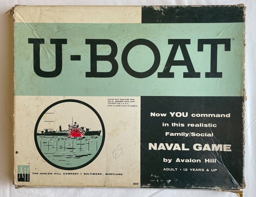 U-Boat 1959 1st ed. Avalon Hill F | eBay