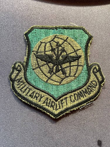 USAF AIR FORCE Military Airlift Command (MAC) Patch SUBDUED VTG ORG ...