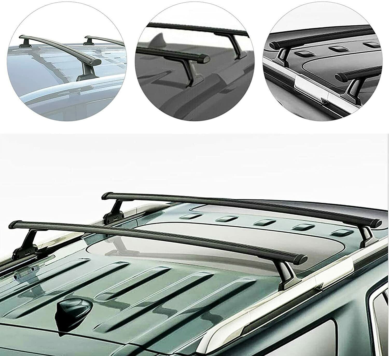 Fits for Chevrolet Chevy Traverse 2018-2023 Roof Rail Racks Cross Bars ...