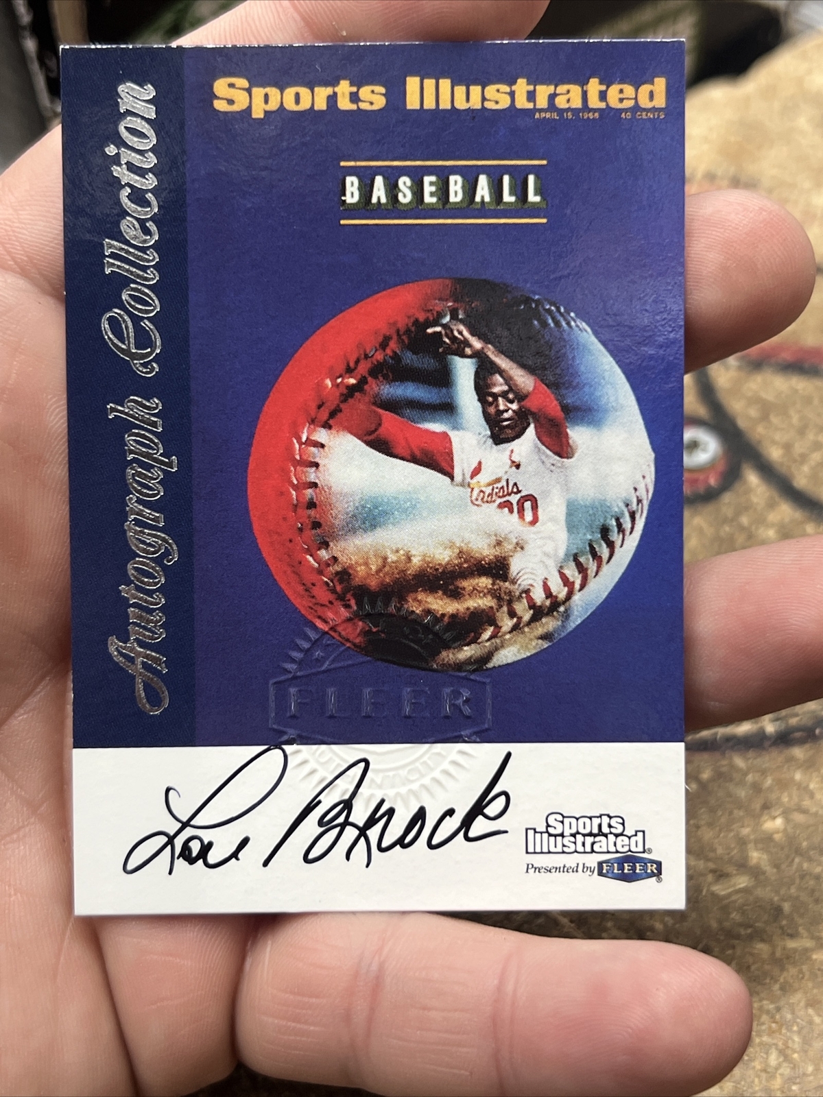 1999 Fleer Sports Illustrated Lou Brock Autograph Collection | eBay