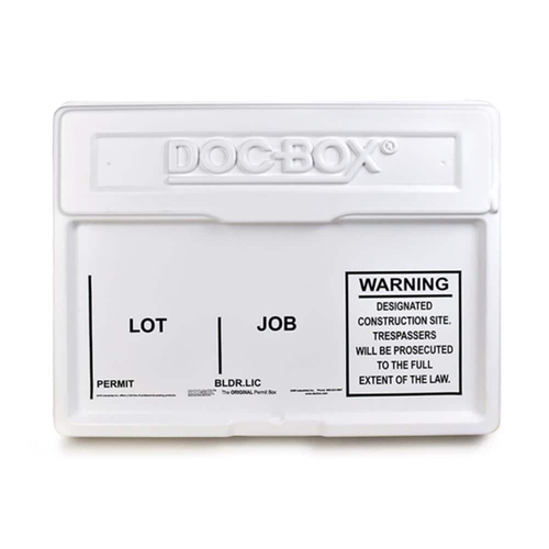 Posting Post Wall Permit Box Outdoor Indoor Jobsite Lock Window DOCBOX ...