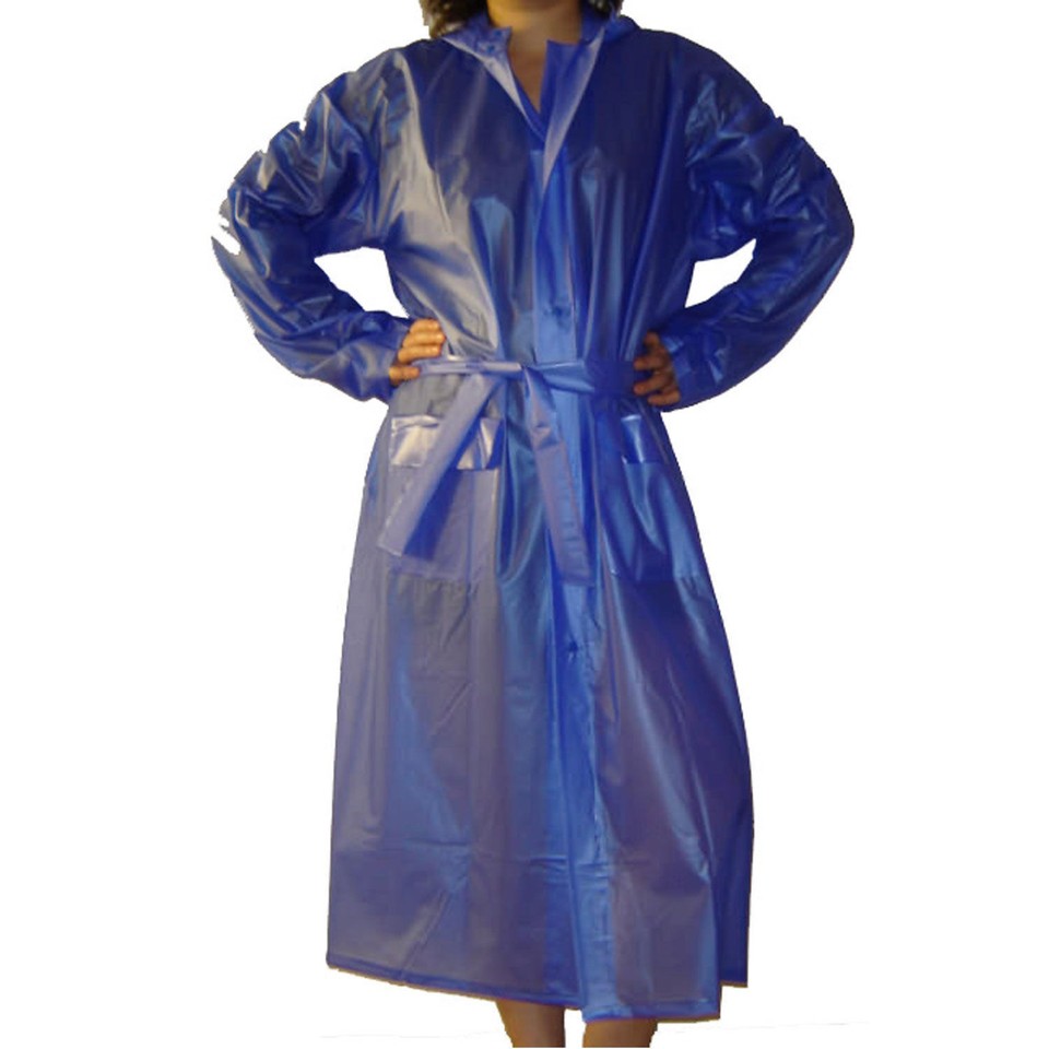 Quality Semi- Transparent Plastic PVC Vinyl Raincoat MAC Regenmantel | eBay