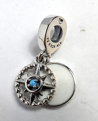 Authentic Pandora Charm, Compass Rose Dangle, #797196EN23 | eBay