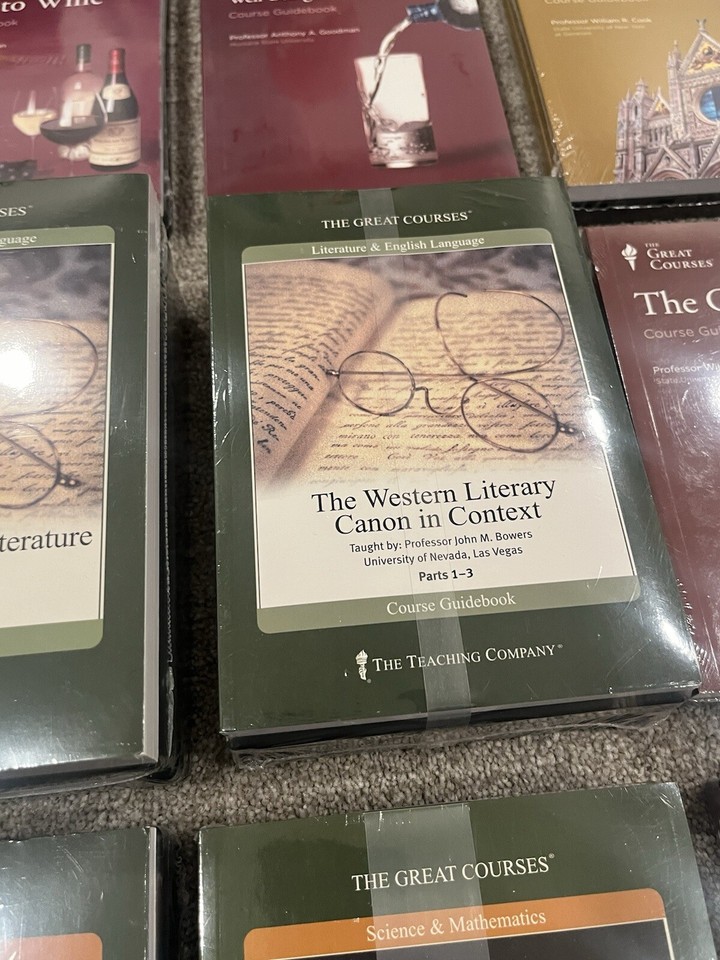 Lot Of 28 BRAND NEW Sealed GREAT COURSES DVDs and Guidebooks | eBay