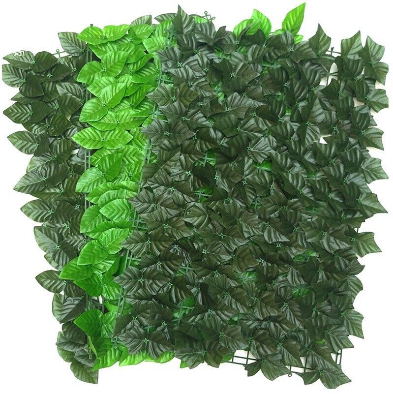 3M Roll Artificial Hedge Garden Fake Ivy Leaf Privacy Fence Screening ...