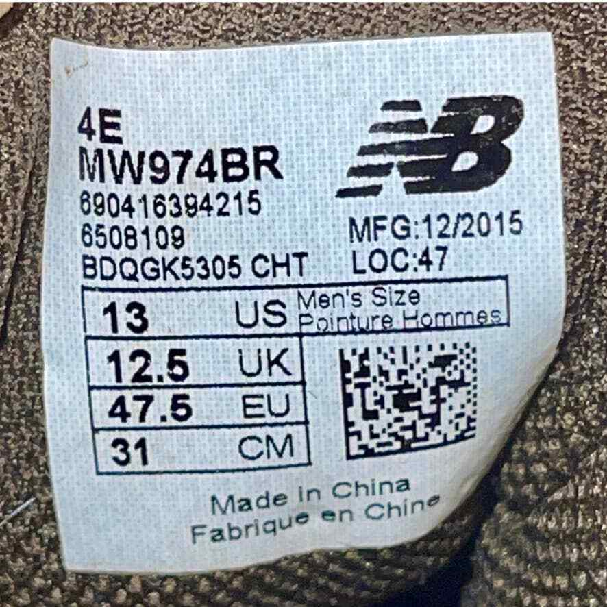 New Balance 974 MW974BR Brown Low Top Walking Hiking Shoes Waterproof ...