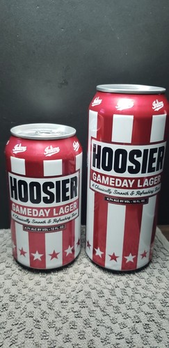 Indiana Hoosiers IU Gameday Lager - Collector Beer Cans (2) EMPTY - Man ...