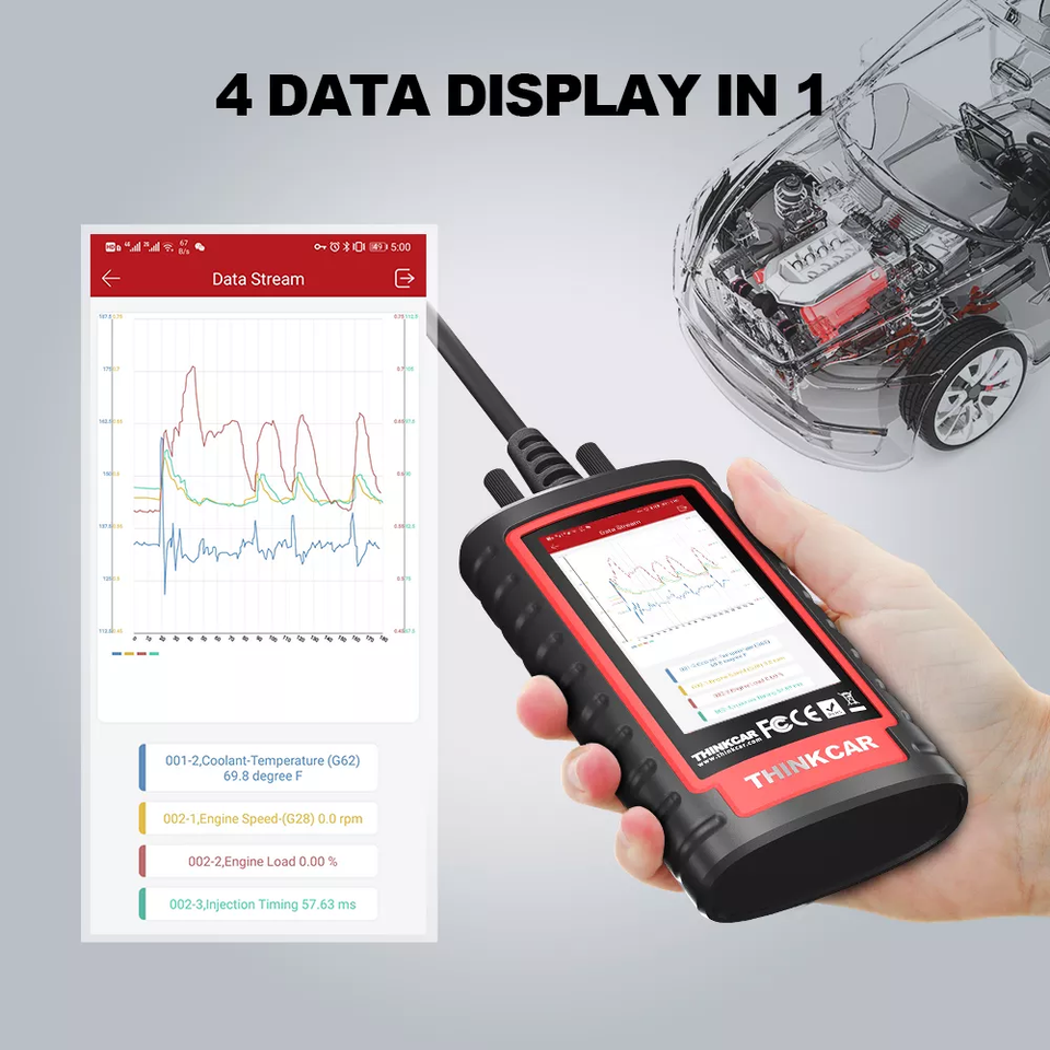 ThinkDiag 2 Diagnostic tool Support CAN FD ECU Coding Active Test OBD2 ...