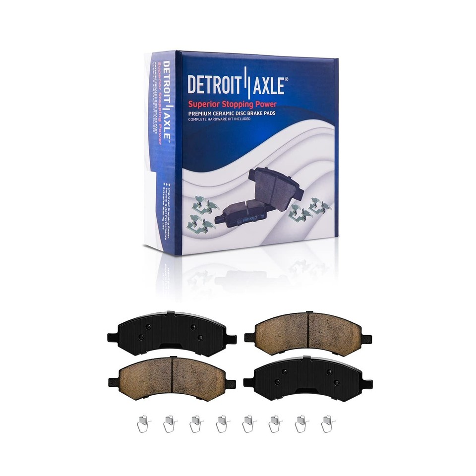Front Rear Drilled Rotors Brakes Pads for Dodge Ram 1500 Aspen Durango ...