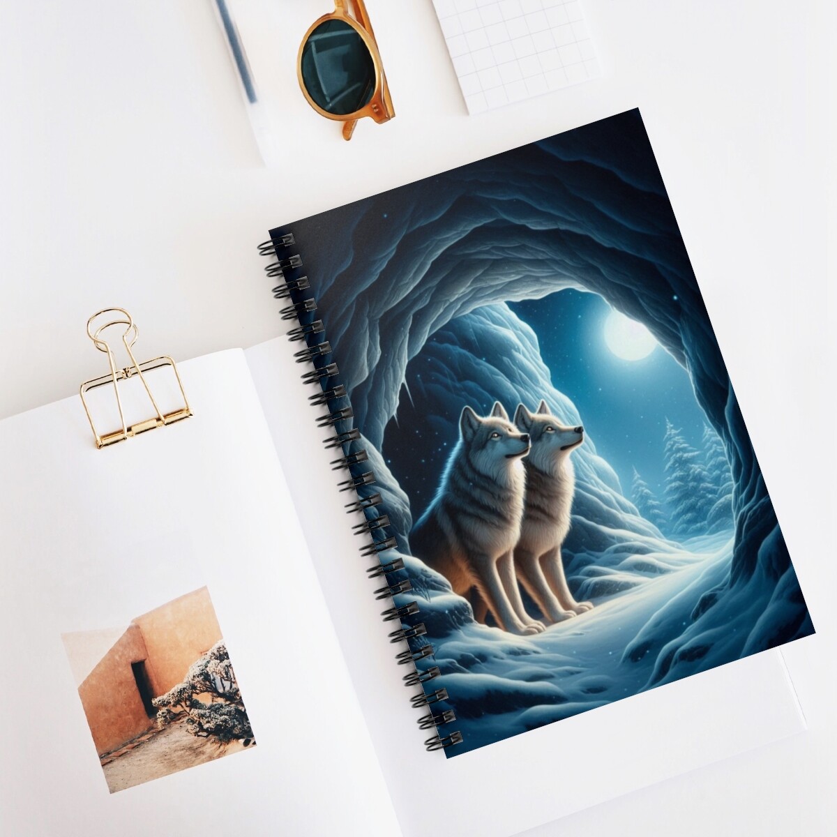 Moonlit Wolves Spiral Notebook - Ruled Line | eBay