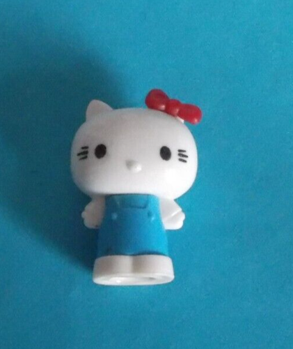 Vintage 1988 Hello Kitty Figures with blue dress and red bow in hair ...